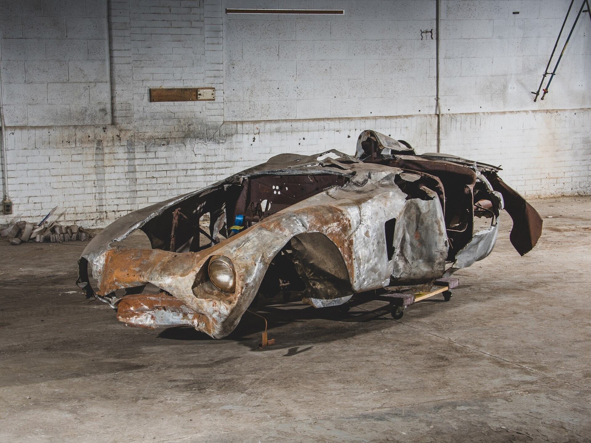 Crashed, Burned Out Ferrari Sells For Nearly $2 Million